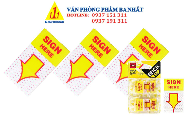 Giấy Note Trình Ký Sign Here 680-9 Cao Cấp, Giá Tốt