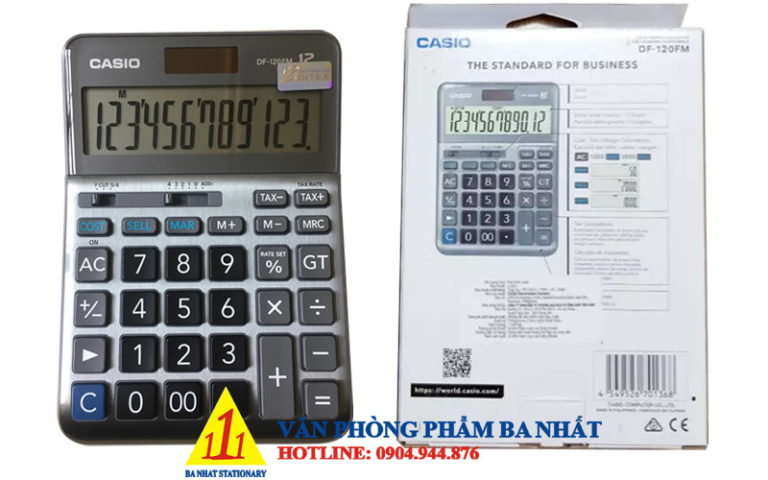 Máy tính Casio DF 120FM chính hãng, giá tốt