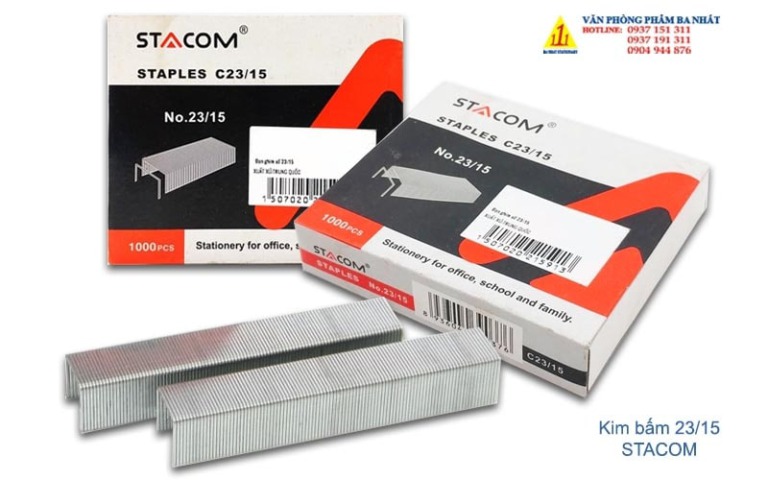 Các loại ghim bấm phổ biến trong văn phòng phẩm hiện nay