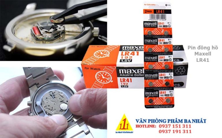 Pin đồng hồ LR41 Maxell chính hãng