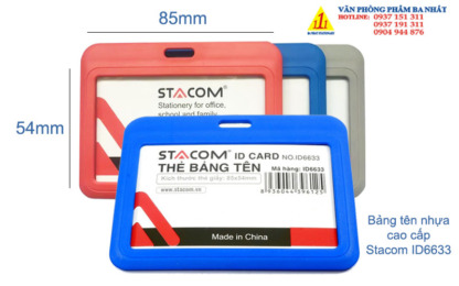 Bảng tên nhựa stacom ID 6633 cao cấp, giá tốt, chính hãng