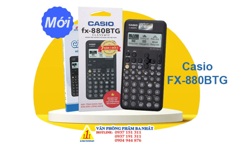 Máy tính Casio FX-880 BTG chính hãng | Nhiều màu sắc nổi bật