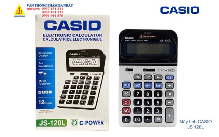 Máy tính Casio JS 120L chính hãng
