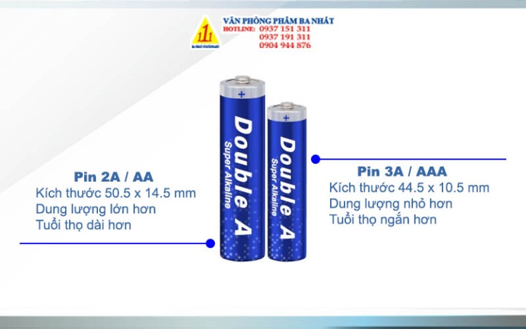 Pin 2A Double A super Alkaline - Vỉ 2 viên (pin tiểu AA)