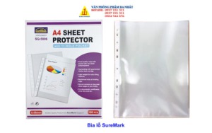 Bìa lỗ A4 Suremark SQ-5006 | Sheet Protector độ dày 0.06mm