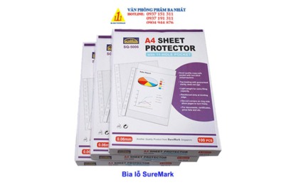 Bìa lỗ A4 Suremark SQ-5006 | Sheet Protector độ dày 0.06mm